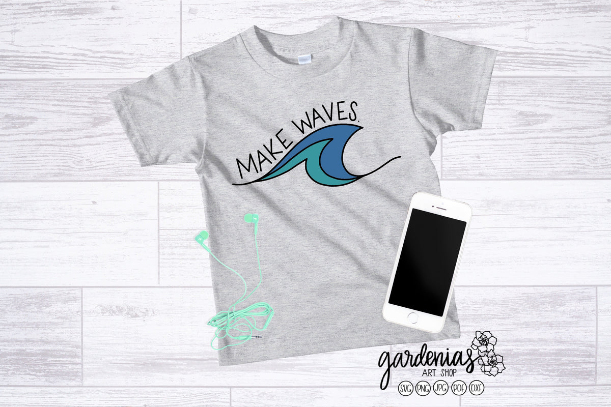 Make Waves SVG Cut File – Gardenias Art Shop