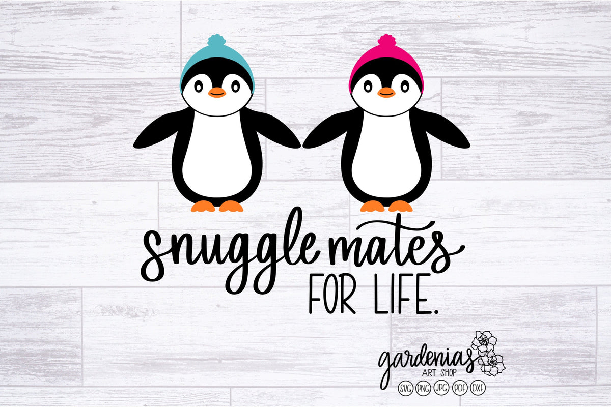 Snuggle Mates for Life - Penguin SVG Cut File – Gardenias Art Shop